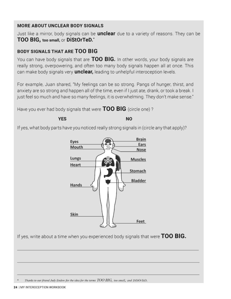 My Interoception Workbook: A Guide for Adolescents, Teens and Adults ...